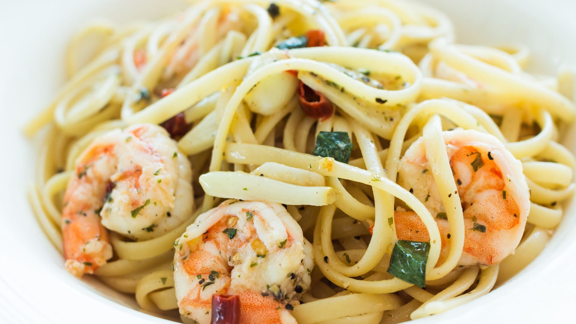 LEMON-GARLIC SHRIMP LINGUINE – La Panza Olive Oil